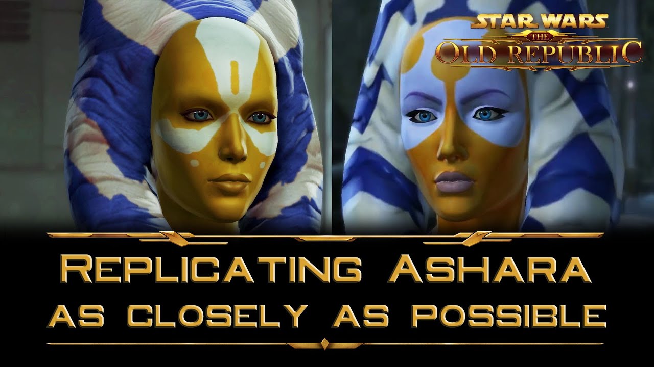 SWTOR: Replicating Ashara as closely as possible (incl. sliders) - YouTube