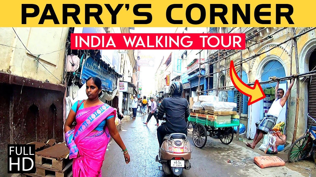 Crowded Business Street | Parry's corner Chennai | Anderson street ...