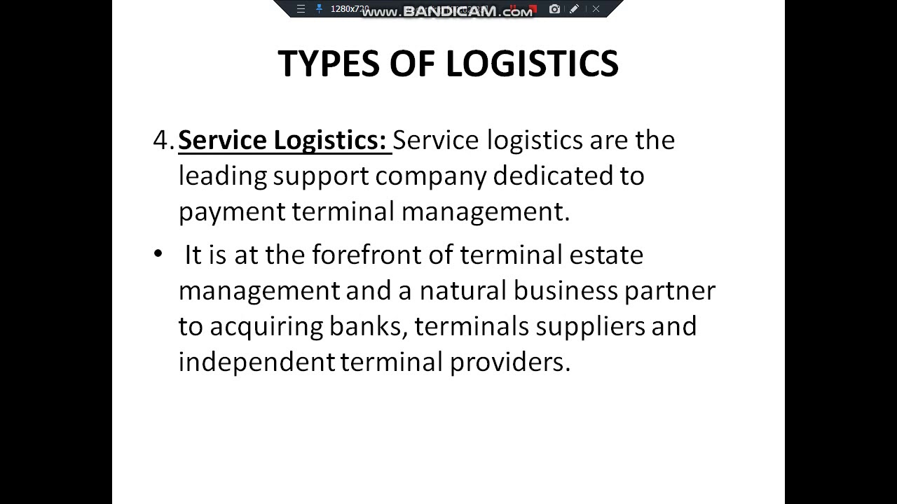 different types of logistics - YouTube