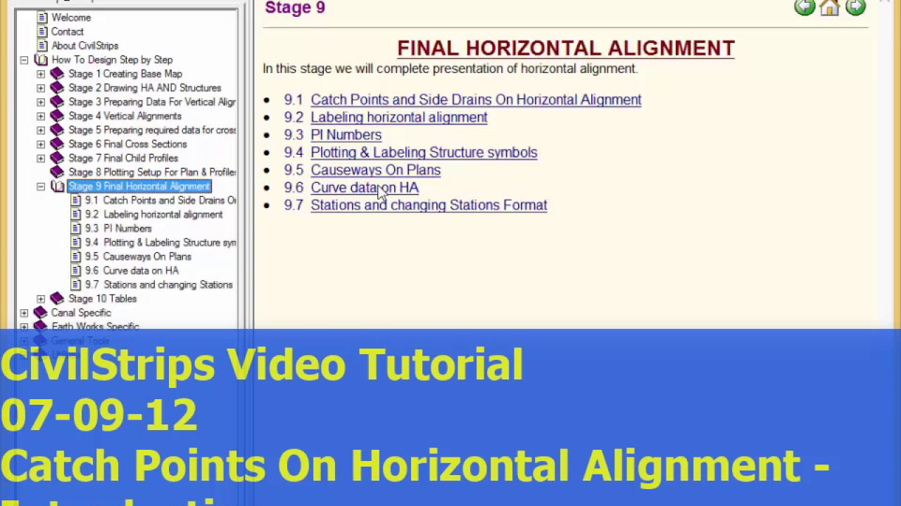07_09_12 Catch Points On Horizontal Alignment Introduction - YouTube