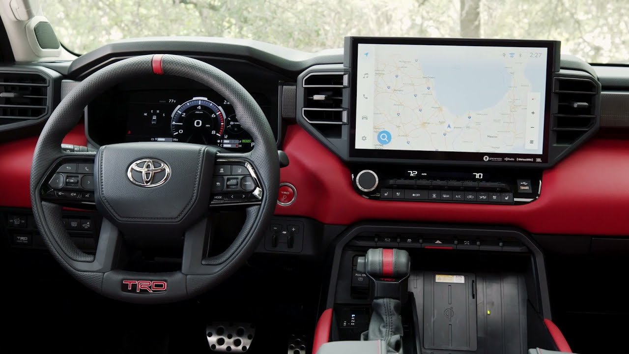 2022 Toyota Tundra Trd Pro Pit Red Softex Interior Design You
