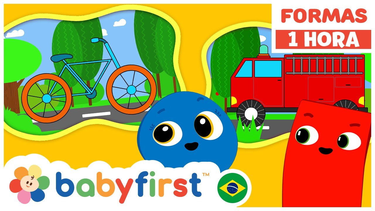 Aprenda as cores e as formas geometricas | Desenhos Educativos | 1 Hora ...