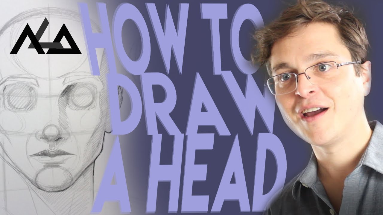 HOW TO DRAW A HUMAN HEAD (Part 1) - Facial Features Drawing Tutorial ...
