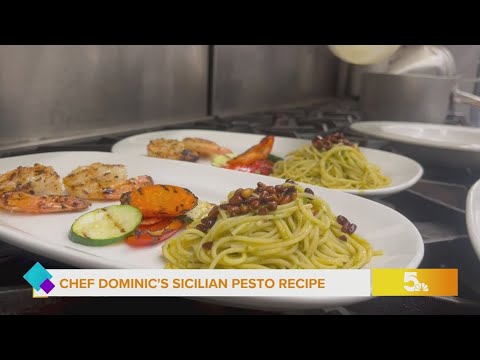 Chef Dominic shares his recipe for Sicilian Pesto - YouTube