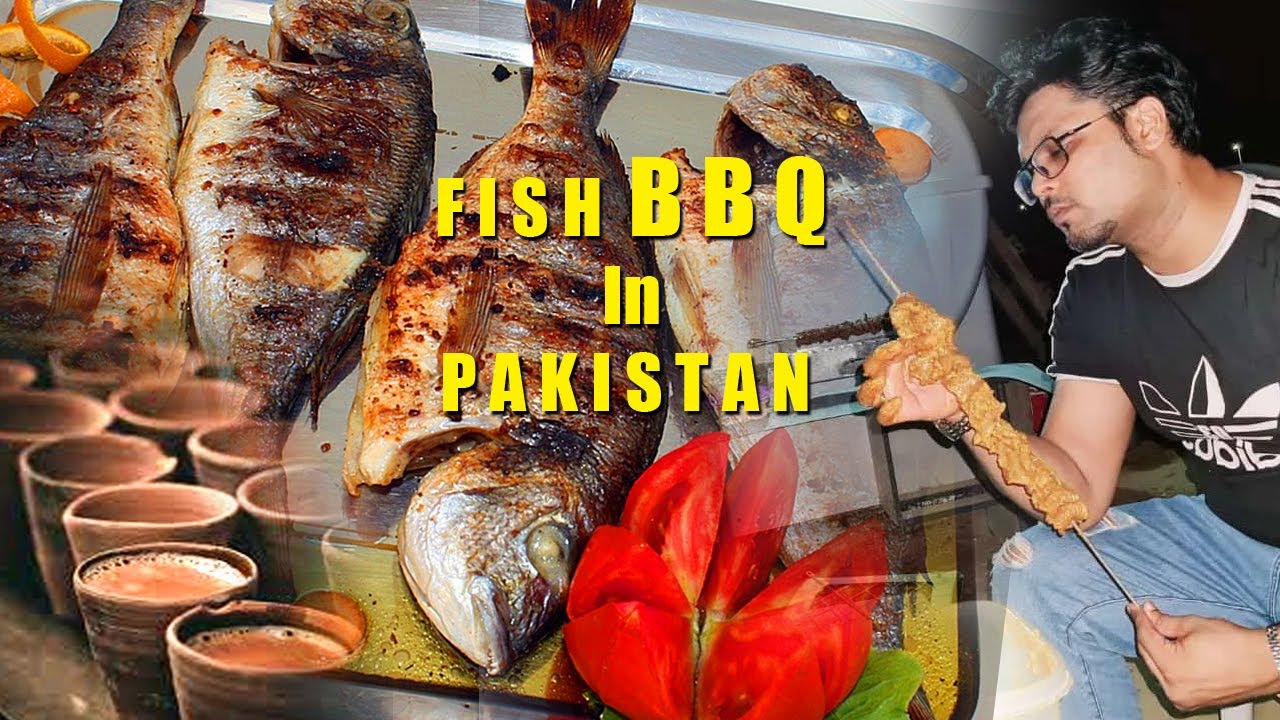 Fish & Chicken BBQ In Pakistan | Pheli Baar Fish BBQ Kia With Karak ...