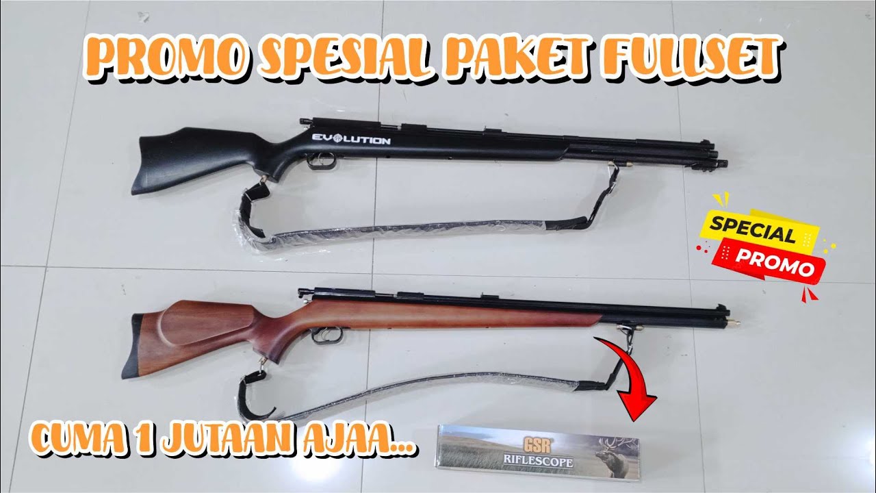 MULAI 1 JUTAAN!! PROMO FULLSET SENAPAN ANGIN PCP GEJLUK EVOLUTION ...