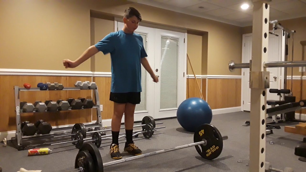 185 lb deadlift - YouTube