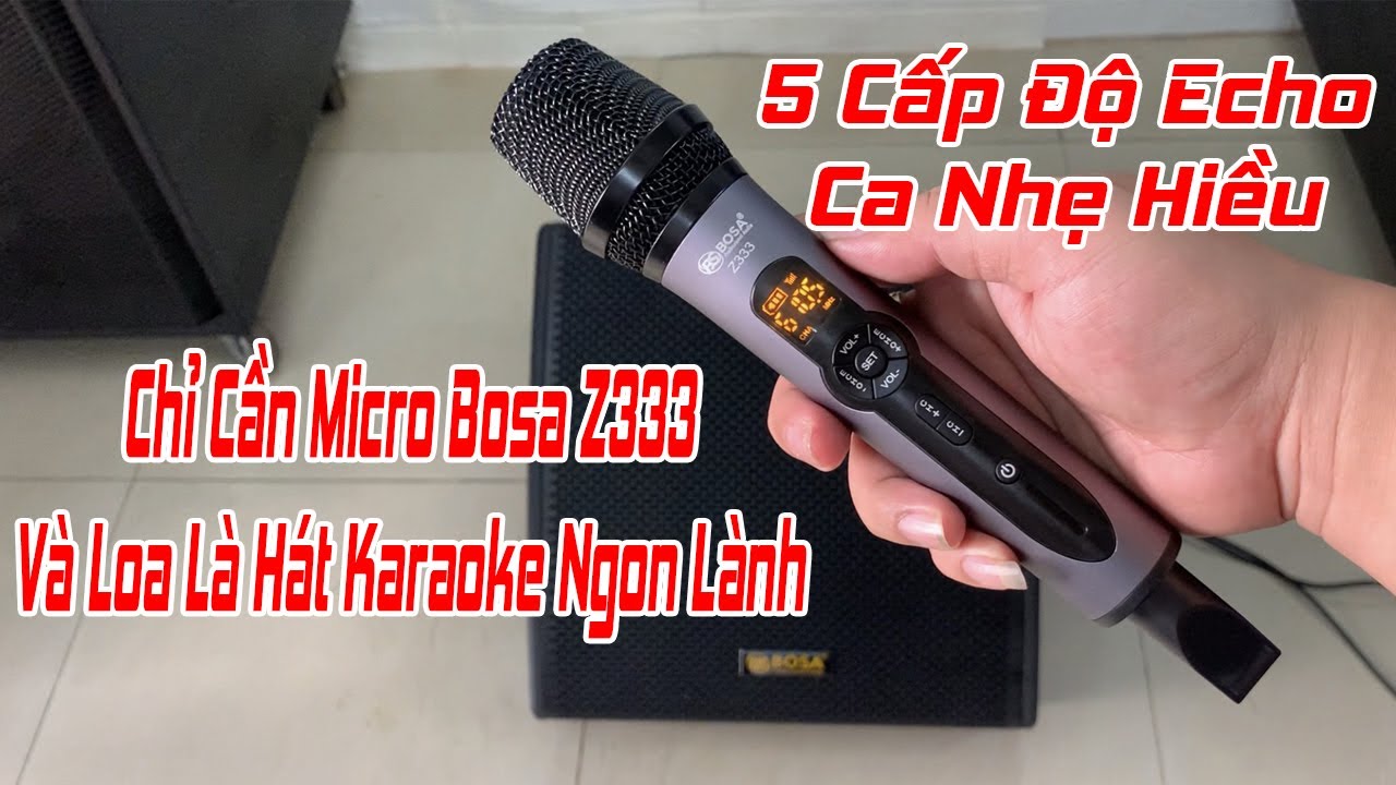 Chỉ Cần Micro Và Loa Là Karaoke Ngon Lành | Micro Bosa Z333 - YouTube