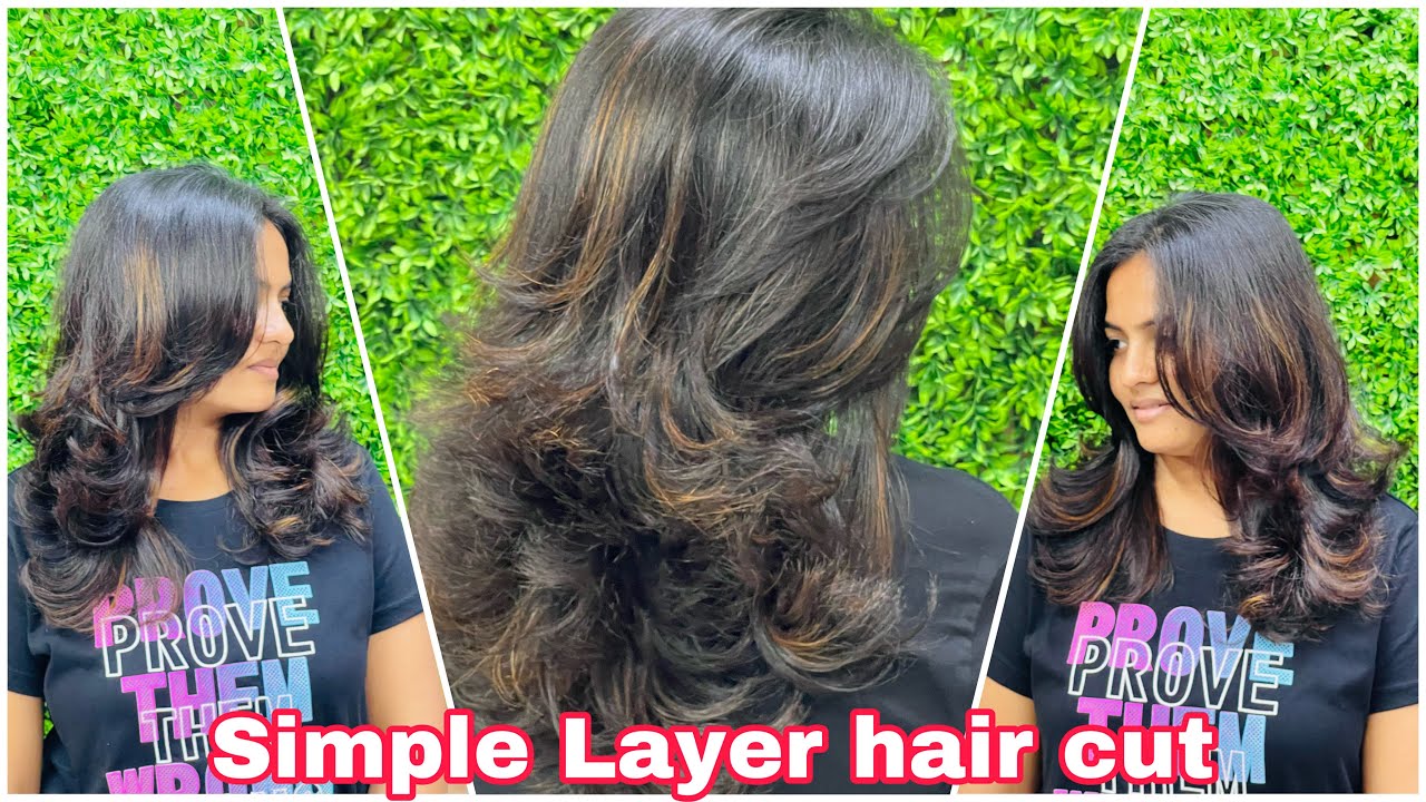 How to: Easy Layer hair cut/simple layer hair cut/step by step/tutorial ...
