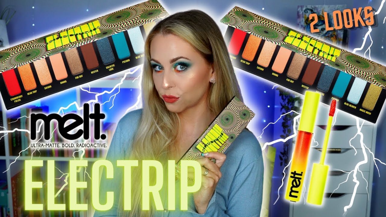 ELECTRIP PALETTE BY MELT COSMETICS | 2 Looks & Swatches - YouTube