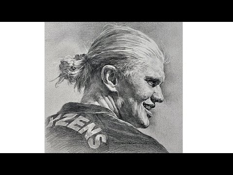 How to draw Erling Haaland 13 minutes 21 seconds 엘링 홀란드 그리기 13분21초 ...