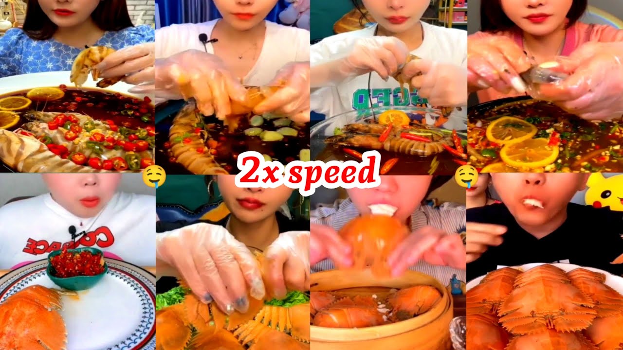 [ mukbang ASMR ] food ( eating ) compilation !!! 🤤🤤#100 - YouTube