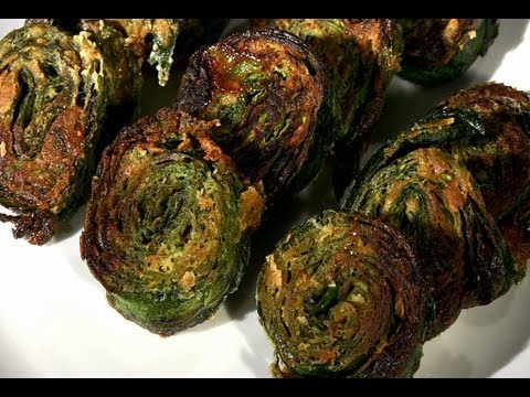 How To Cook Aalu Vadi By Archana - Patra Recipe in Marathi - Gudi Padwa ...