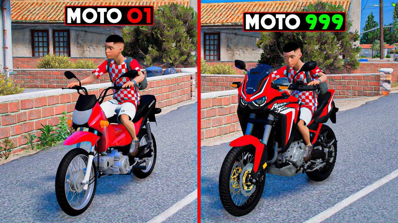GTA V: MODS | MOTO DE RICO VS MOTO DE POBRE no GTA 5 O FILME - YouTube
