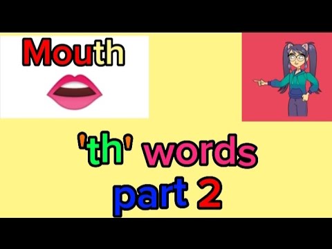 Let's learn 'th' words | Let's form sentences using words that end with ...