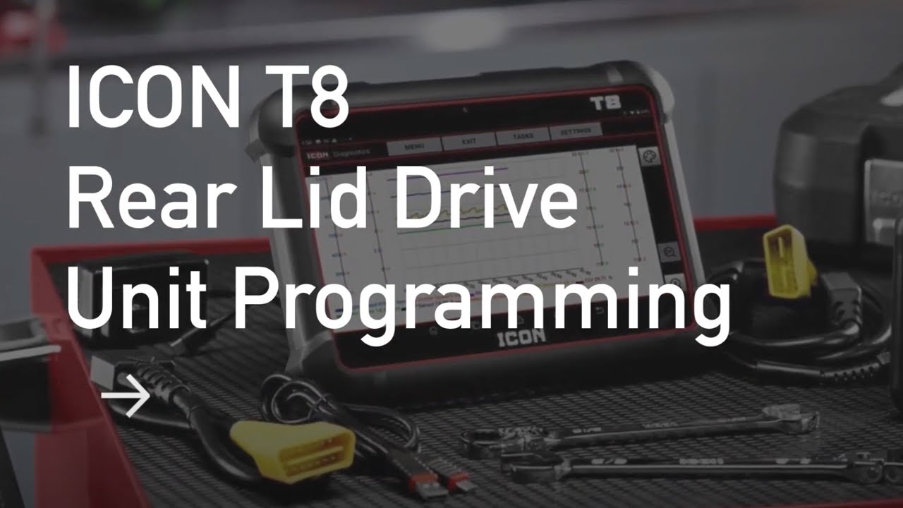 ICON T8 Rear Lid Drive Unit Replace Basic Setting - YouTube