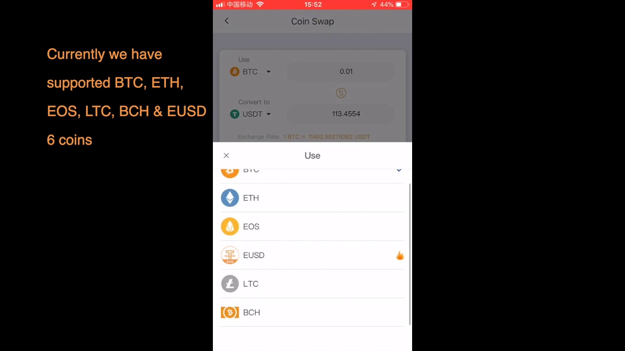 Coin Swap in Bitpie Wallet - YouTube