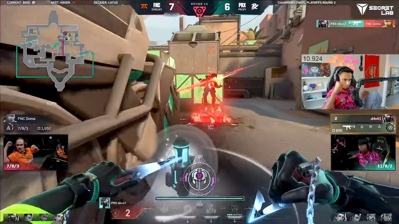 Streamers React to PRX Davai Outplaying FNC Boaster & Doma in a 1v2 ...