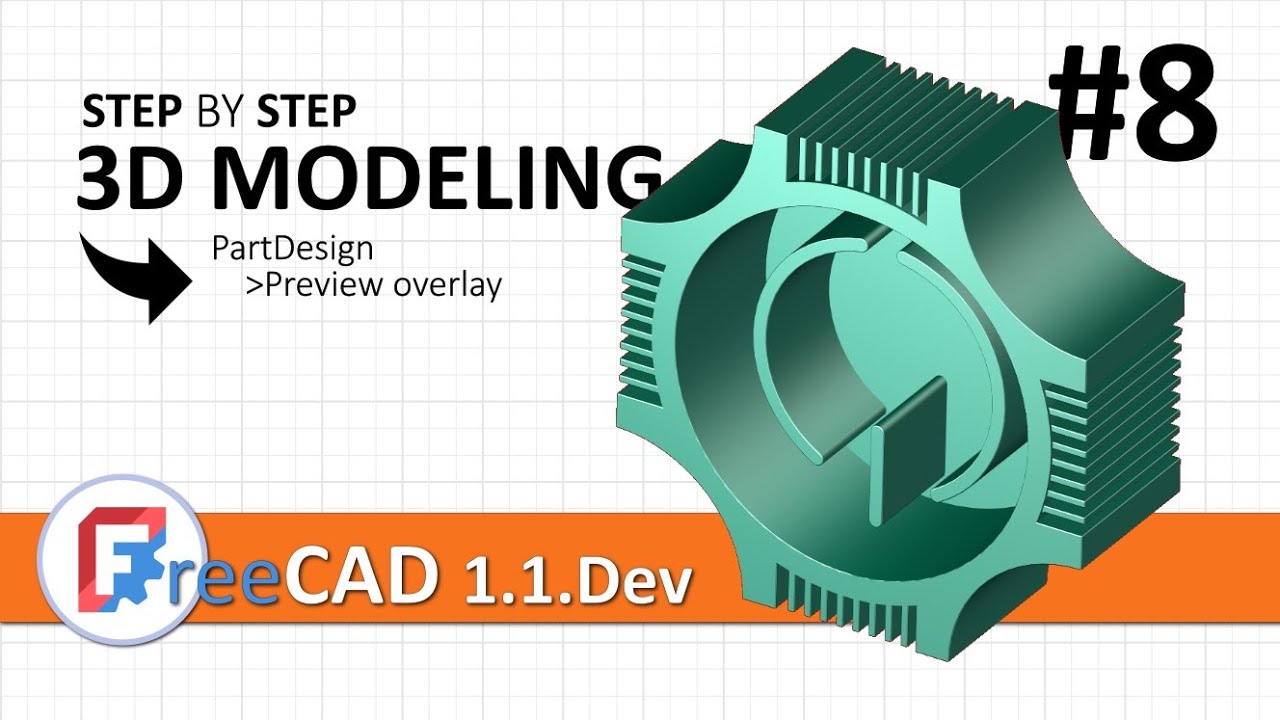 FreeCAD 1.1: 3D modeling exercise 8 | PartDesign improvements - YouTube