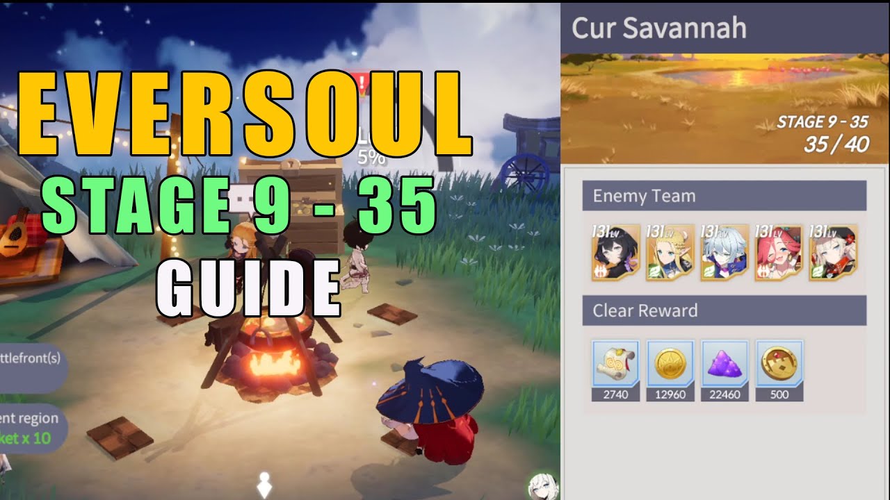 Eversoul Stage 9 - 35 (Cur Savannah) Guide - Eversoul (Android) - YouTube