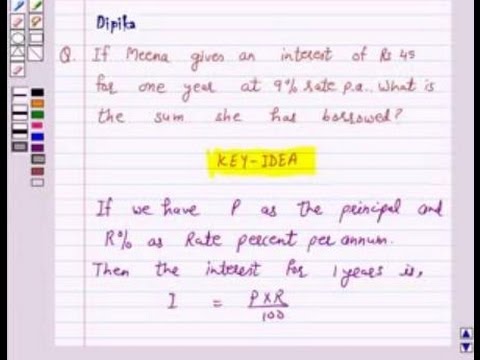 Example: Calculate Principal Amount - YouTube