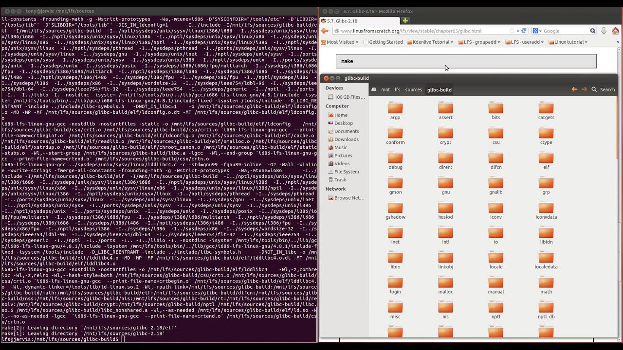 Lfs 74 57 Glibc 218 Video 13 Youtube