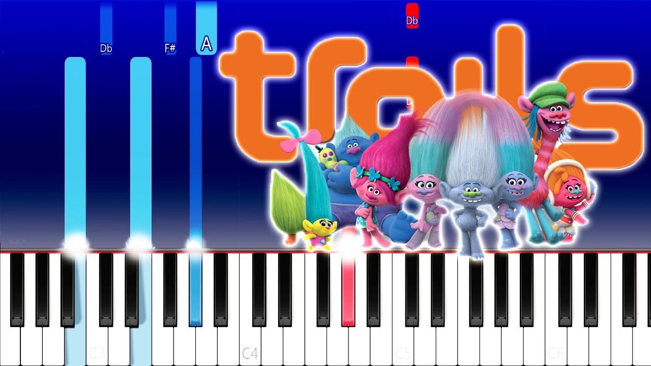 Trolls - It's All Love (Piano Tutorial) - YouTube
