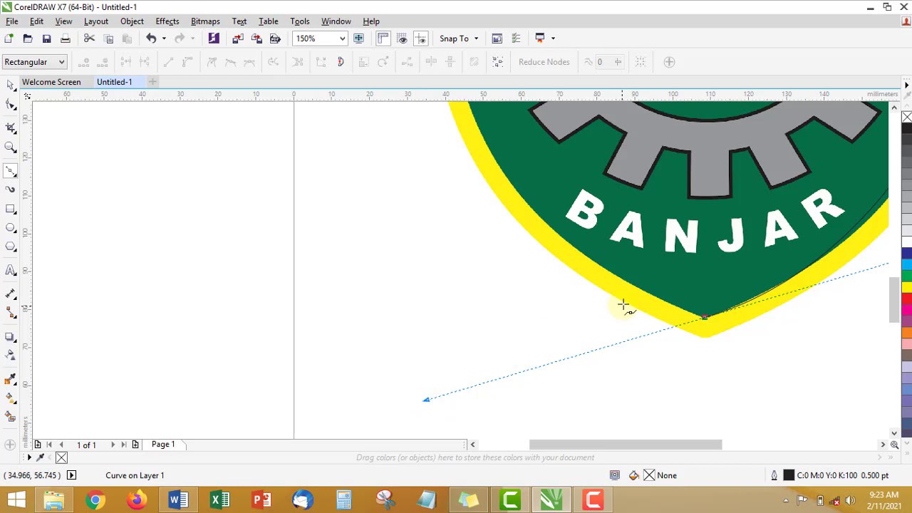 Cara Menggunakan Bezier Tool Coreldraw | Tutorial Corel Draw Part 5 ...