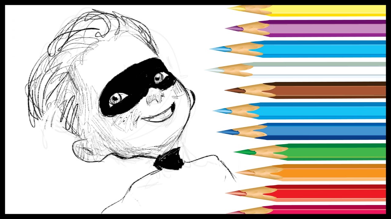 HOW TO DRAW DASH FROM THE INCREDIBLES 2 - YouTube