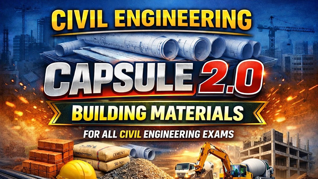 CIVIL ENGINEERING CAPSULE 2.0 | SSC JE | UPSSSC JE | BY SATENDRA MAURYA - YouTube