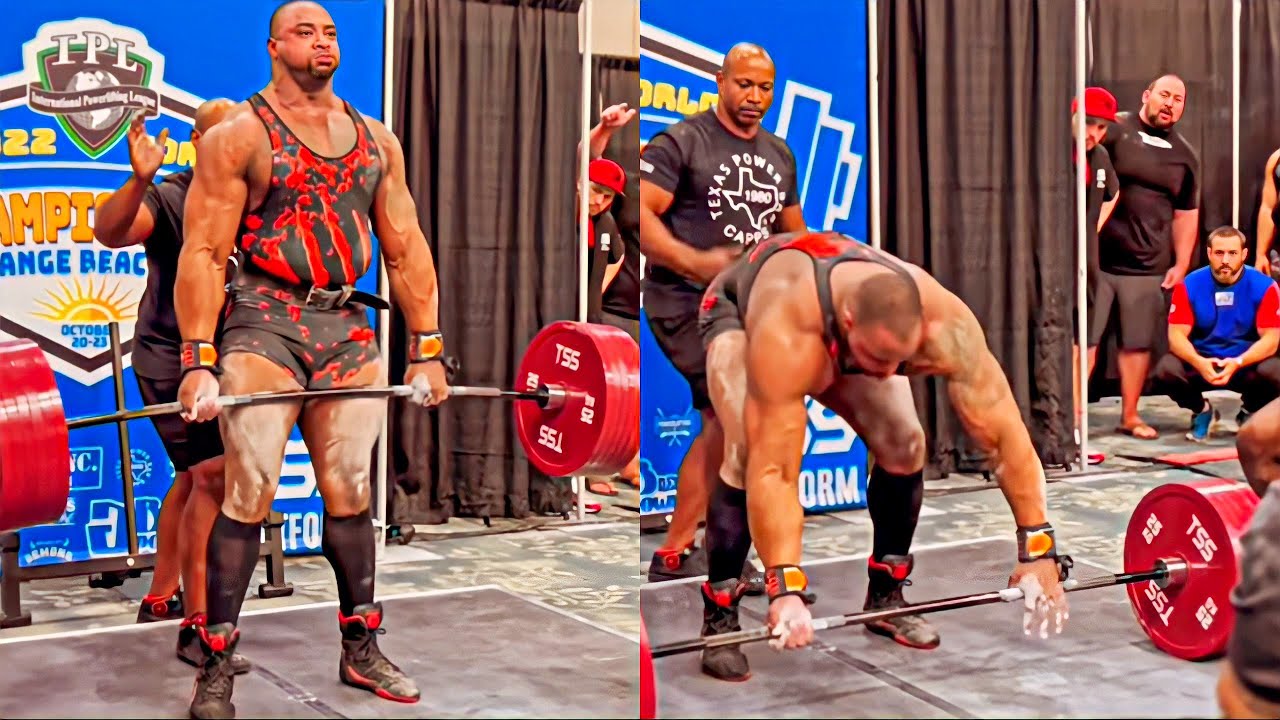 Giant Man Enters a Powerlifting Competition - YouTube