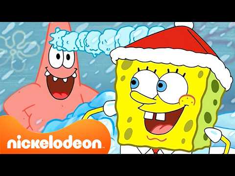 Губка Боб | 30 минут снежного веселья в Бикини Боттом ☃️ | Nickelodeon Cyrillic