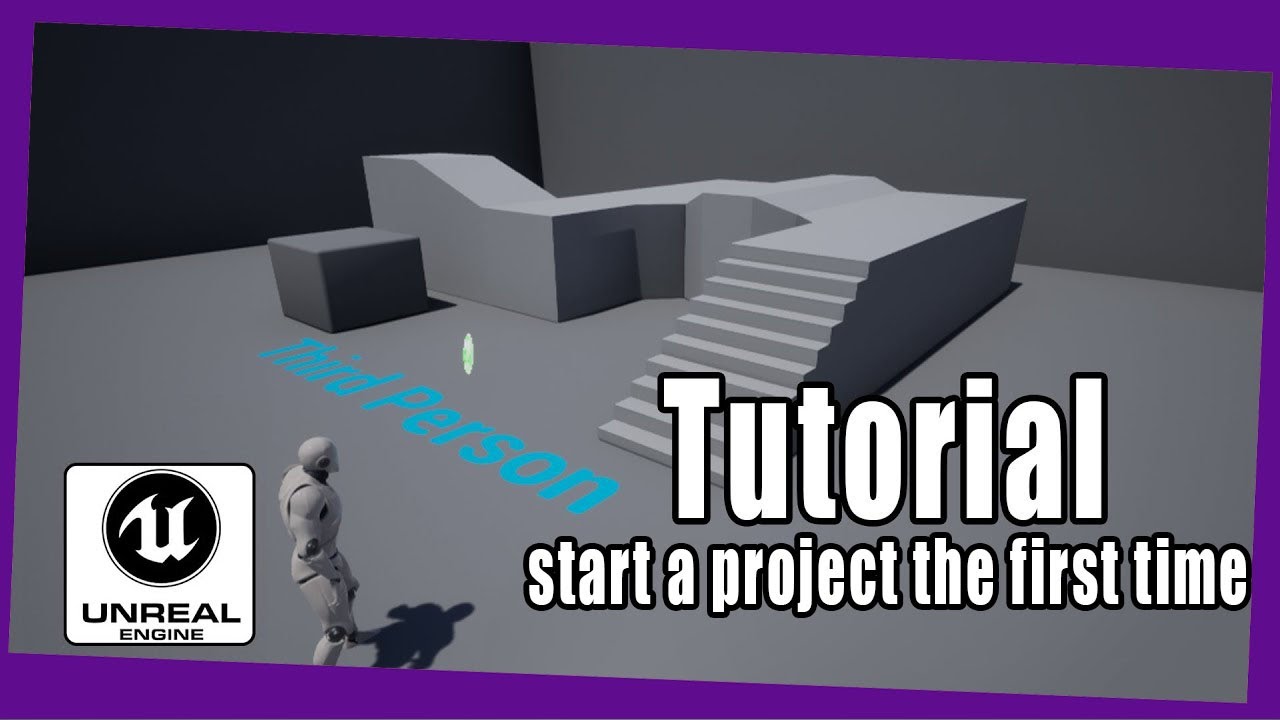 Unreal Engine Tutorial (english) - start a project the first time - YouTube
