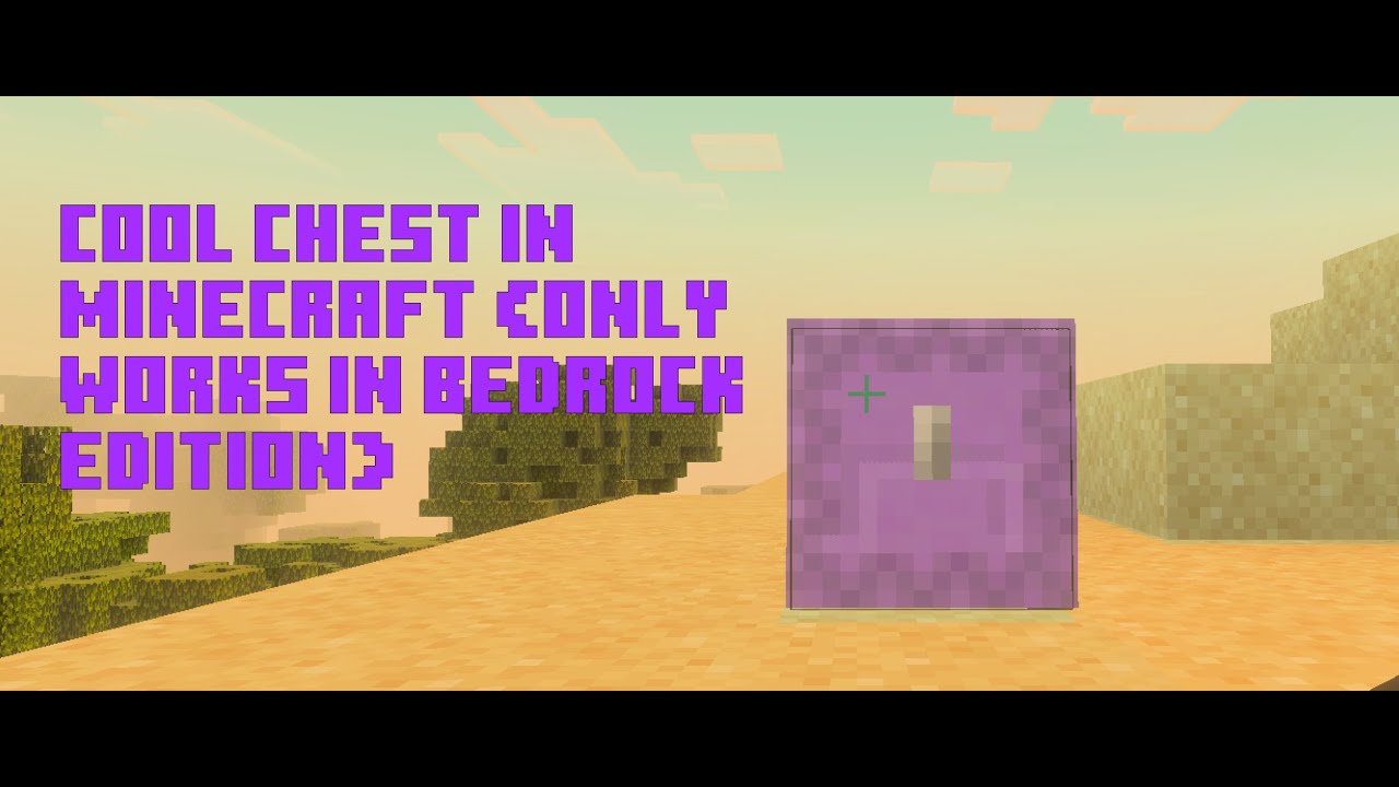 How to make a Cool Shulker chest In Minecraft (Only In bedrock edition ...