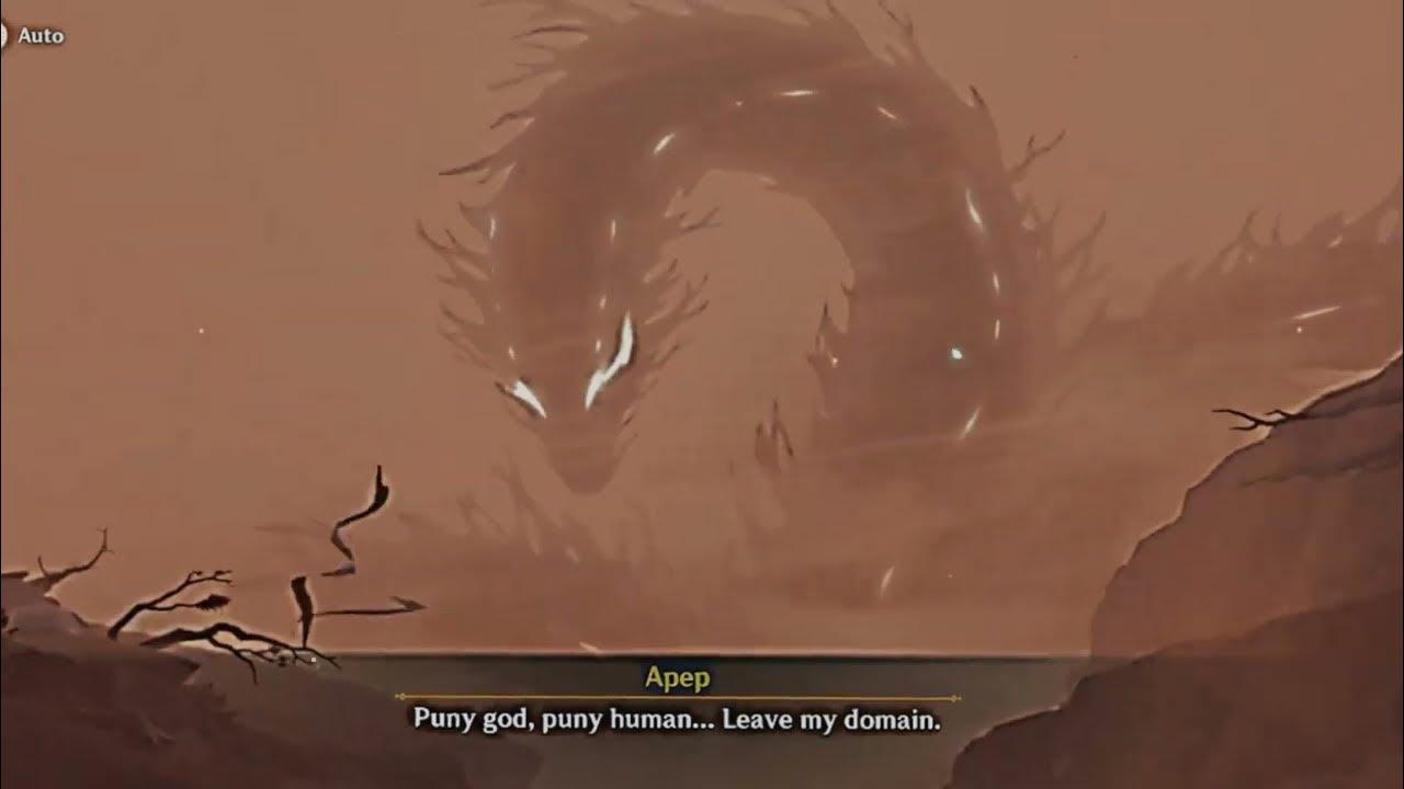 Apep is the BIGGEST DRAGON in Genshin Impact Epic entrance The Dendro Dragon - YouTube