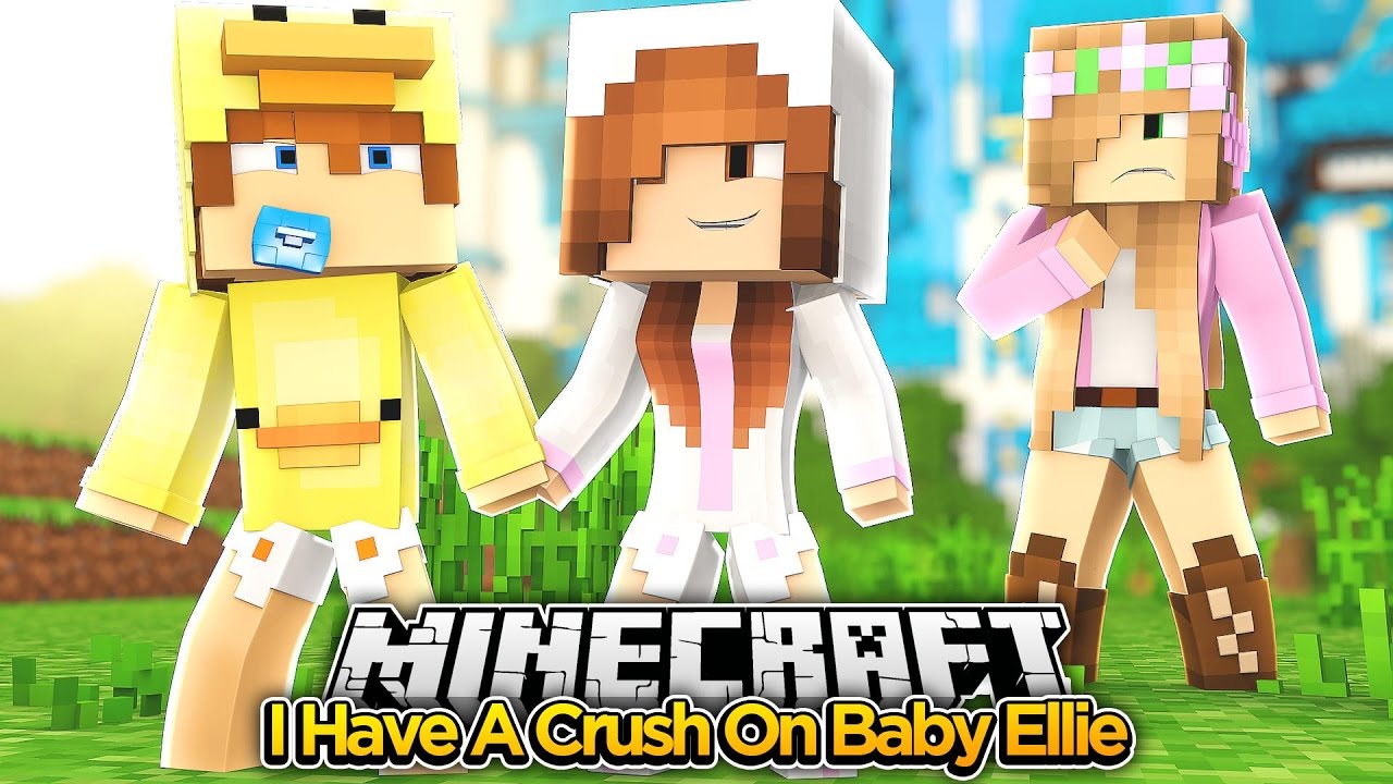 Minecraft Date - BABY ELLIE HAS A CRUSH ON BABY DUCK - Baby Duck ...