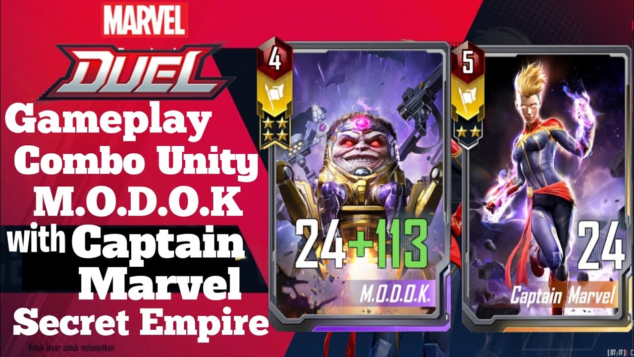 Marvel Duel | Combo Unity M.O.D.O.K and Friends with Captain Marvel ...