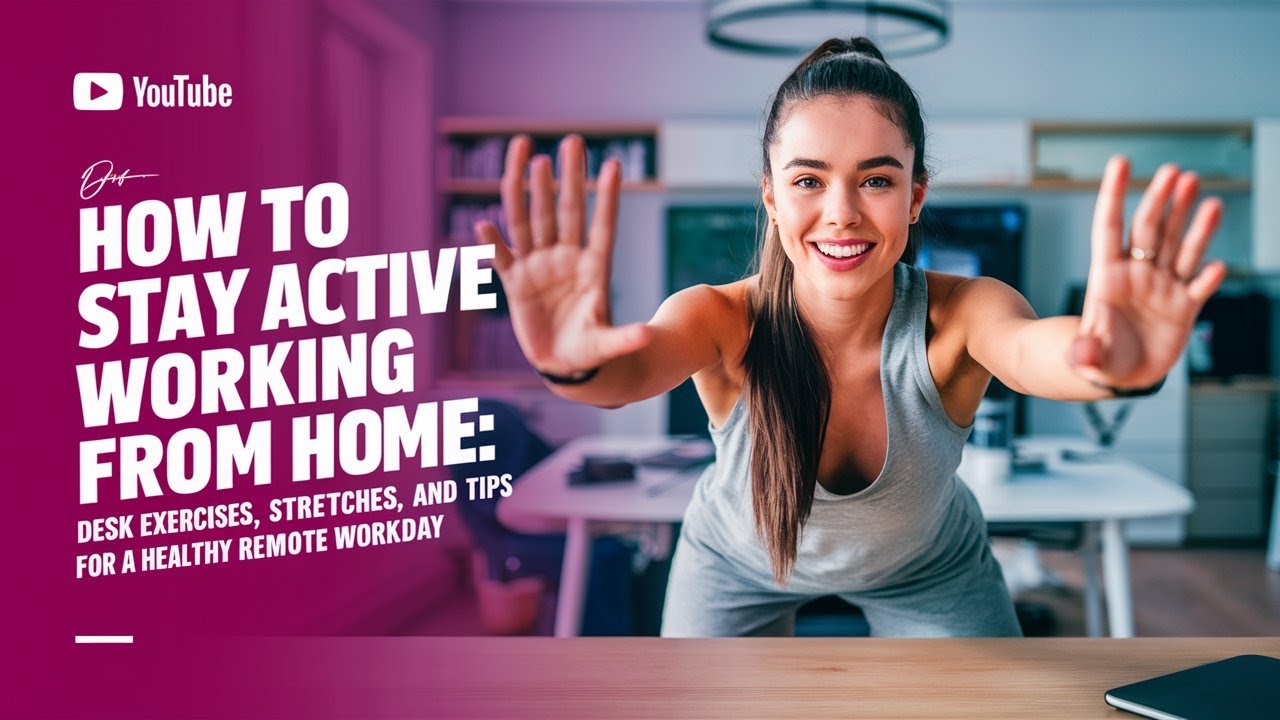 How to Stay Active While Working from Home: Desk Exercises, Stretches ...