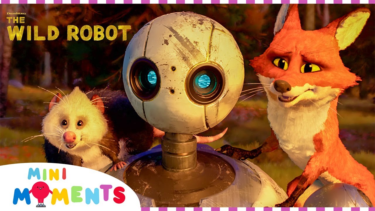 Meet Roz! 🤖 | The Wild Robot | Mini Moments - YouTube