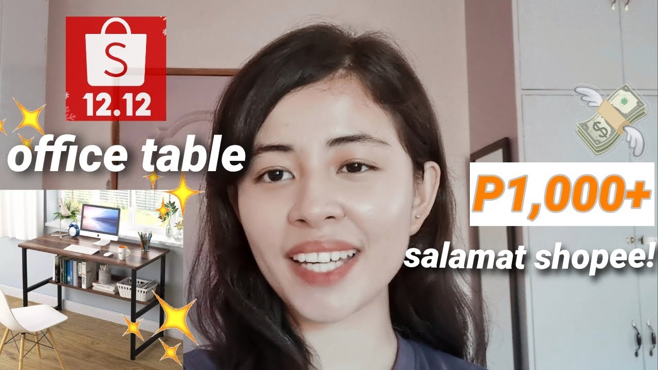 WORK TABLE! SHOPEE 1212 XMAS SALE! [QUICK UNBOXING & ASSEMBLING] - YouTube