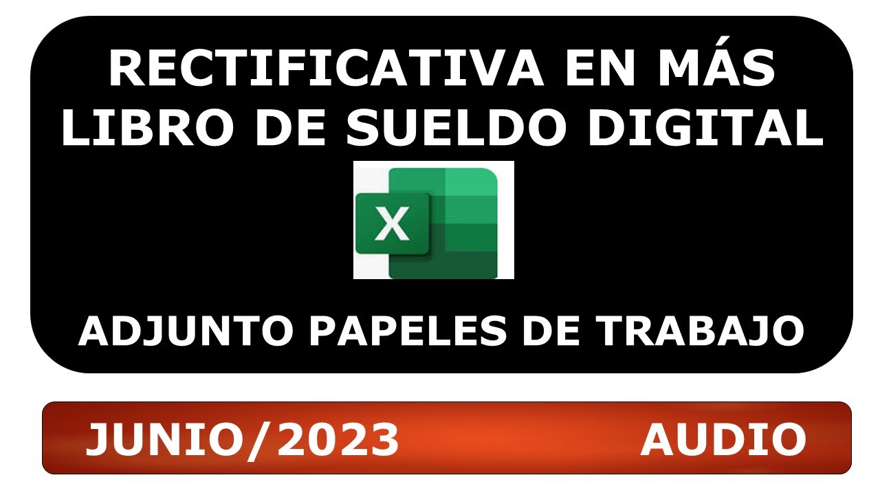 RECTIFICAR LIBRO DE SUELDOS DIGITAL F 931 AFIP EXCEL - YouTube
