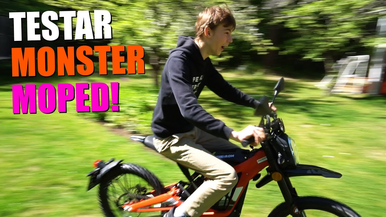 Testar → MONSTER MOPED! (Sur-Ron Electric Dirt Bike) - YouTube