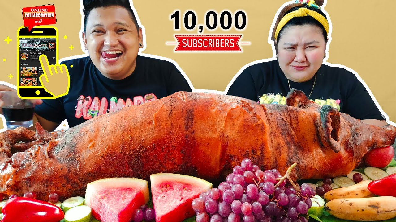 LECHON BABOY MUKBANG COLLABORATION with @biocofoodtrip3362 - YouTube