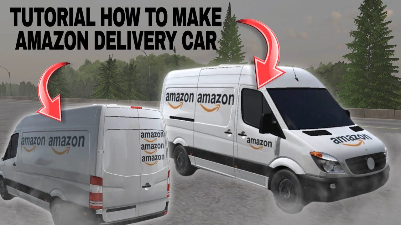 Tutorial how to make Amazon delivery car delivery🚚 in Car Parking ...