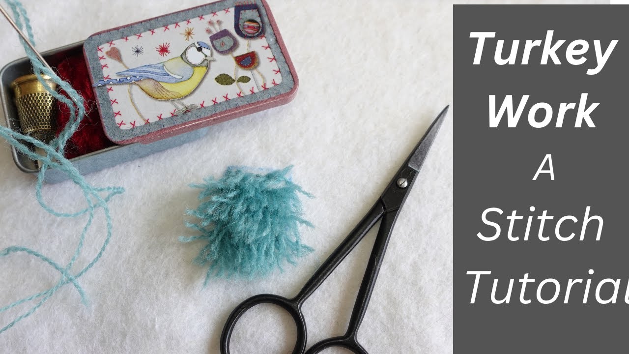 Turkey Work: A Beginner's Guide to this Unique Embroidery Stitch - YouTube