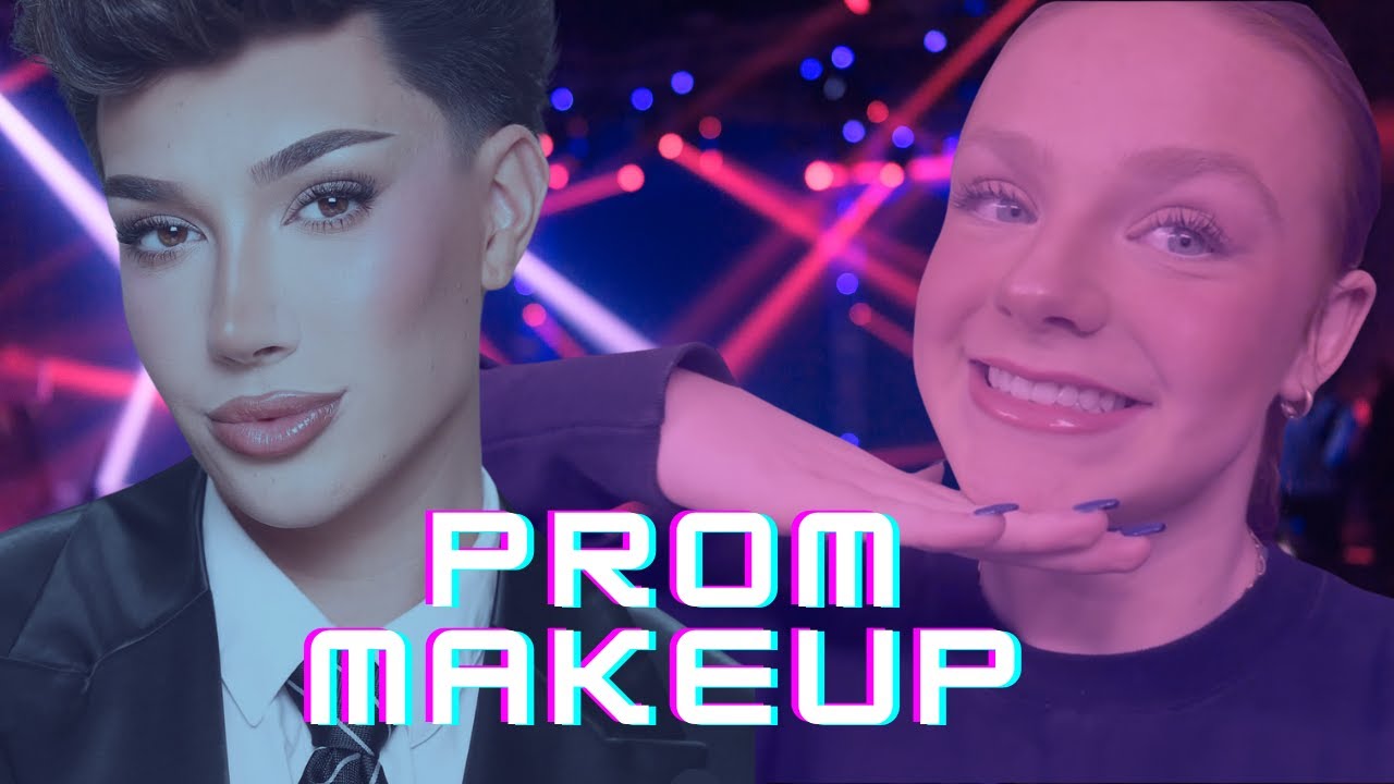 trying James Charles prom makeup - YouTube