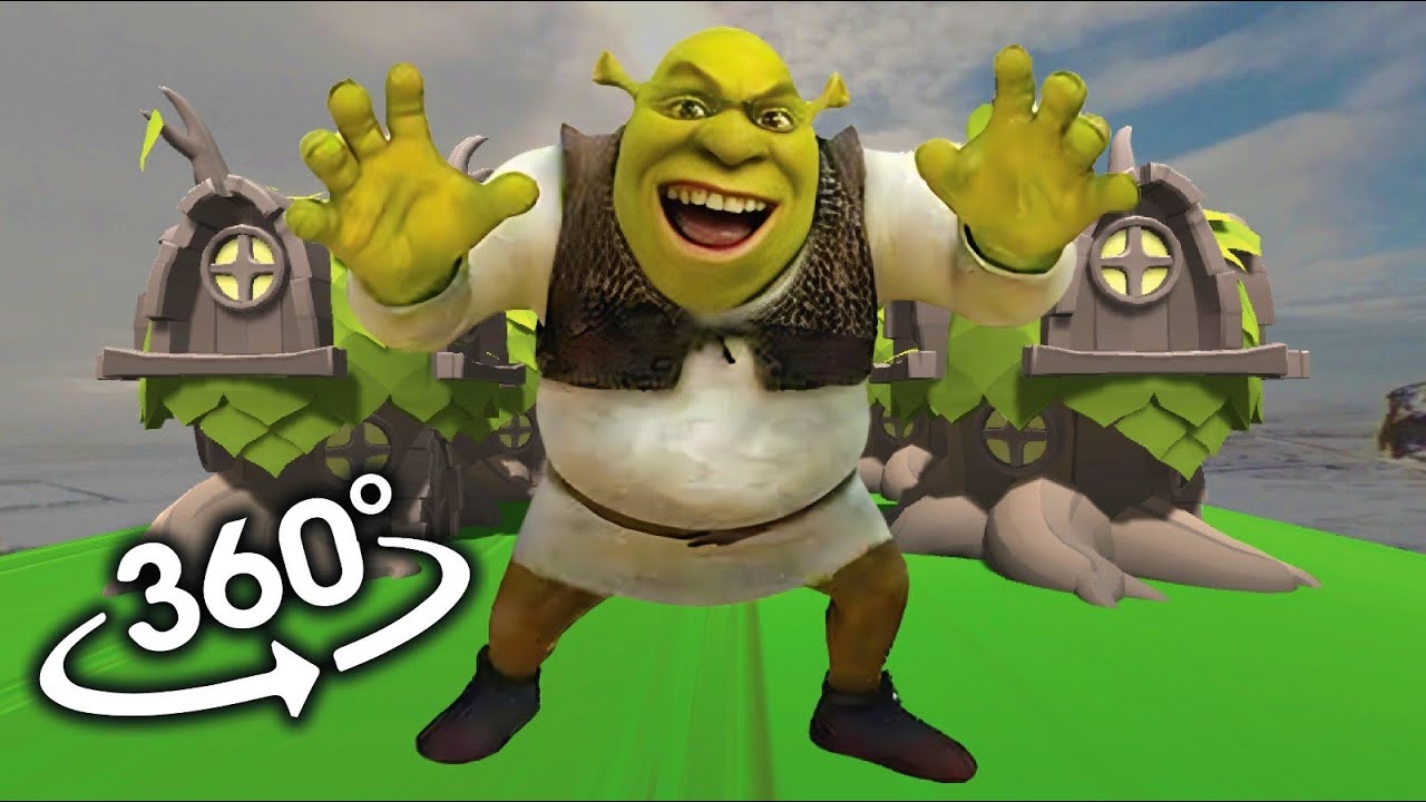 VR 360° SHREK Chasing you but it's 360 degree video - YouTube