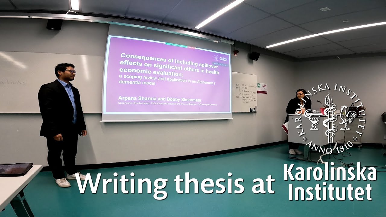 How you write your thesis at KI? HEPM student's perspective - YouTube