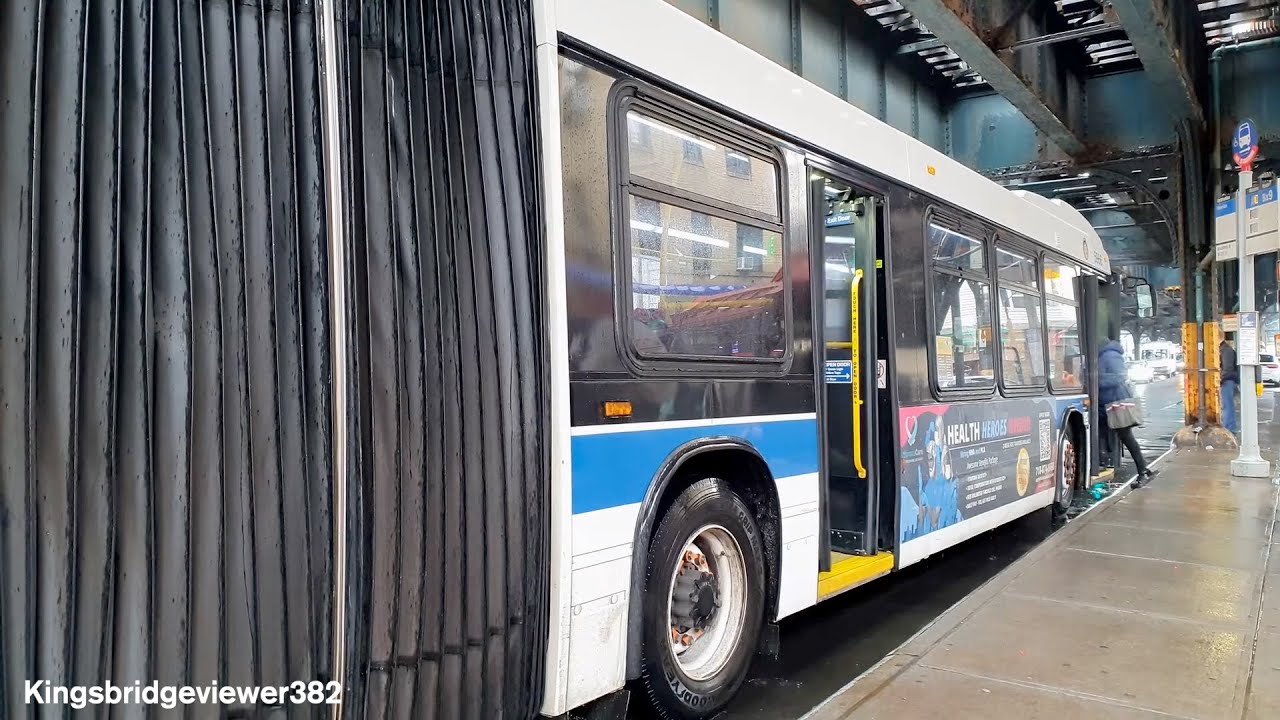 MTA New York City Bus: 2012 Nova Bus LFS Articulated 5966 on the Bx9 ...