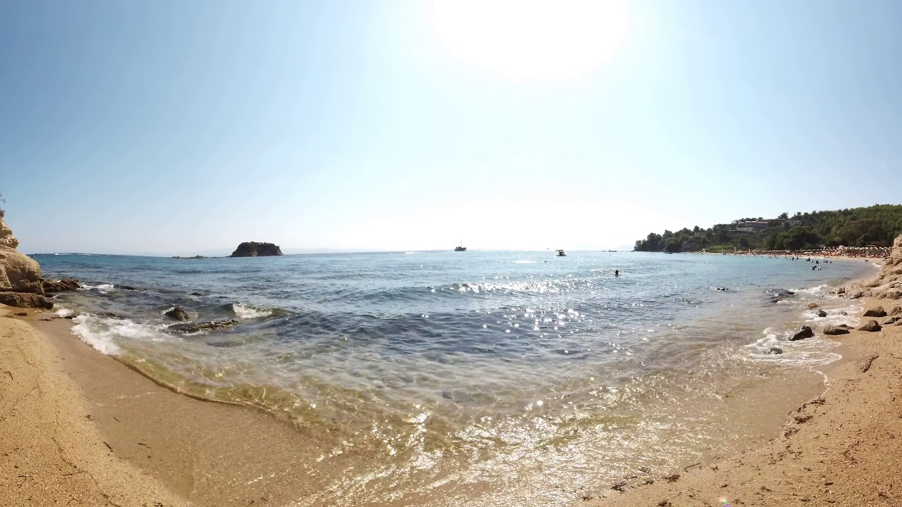 Skiathos 360: Troulos Beach 2 with the INSTA360 PRO 8K - YouTube